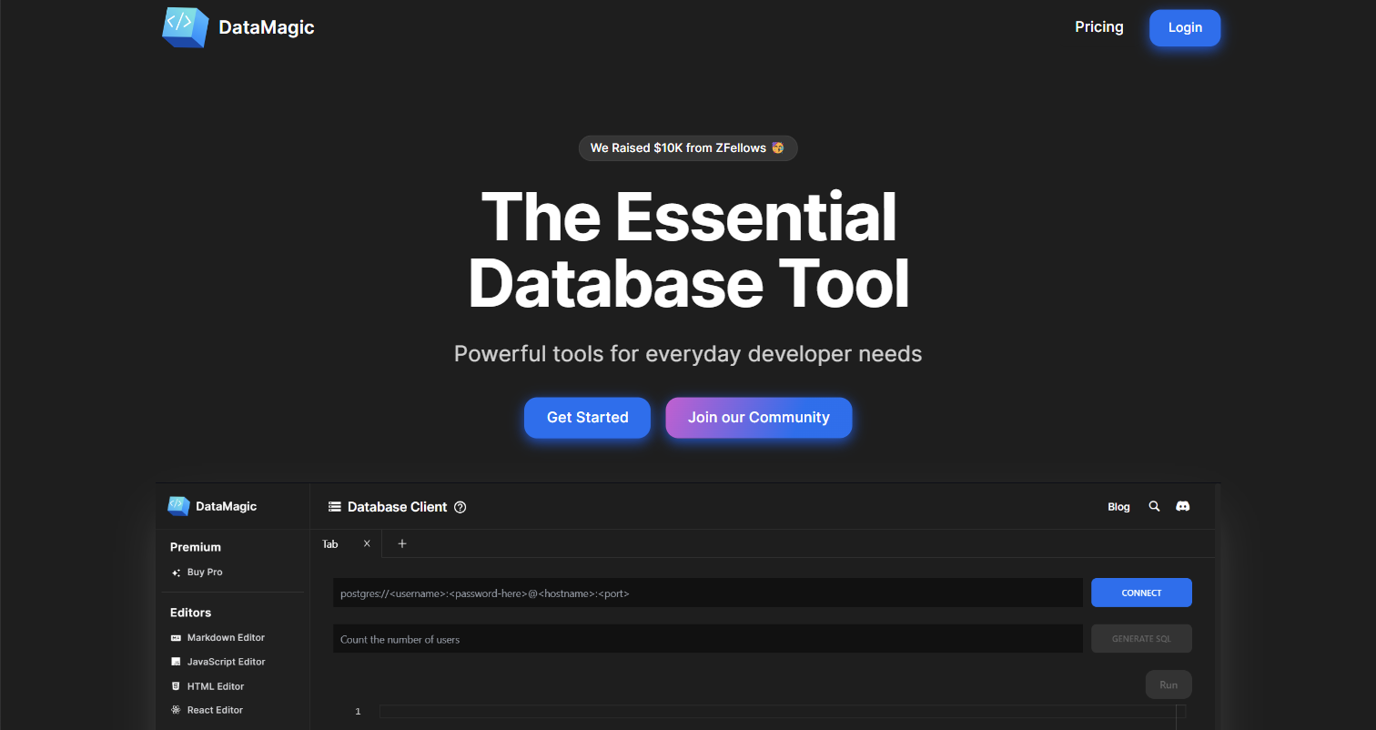DataMagick | The Essential Database Tool